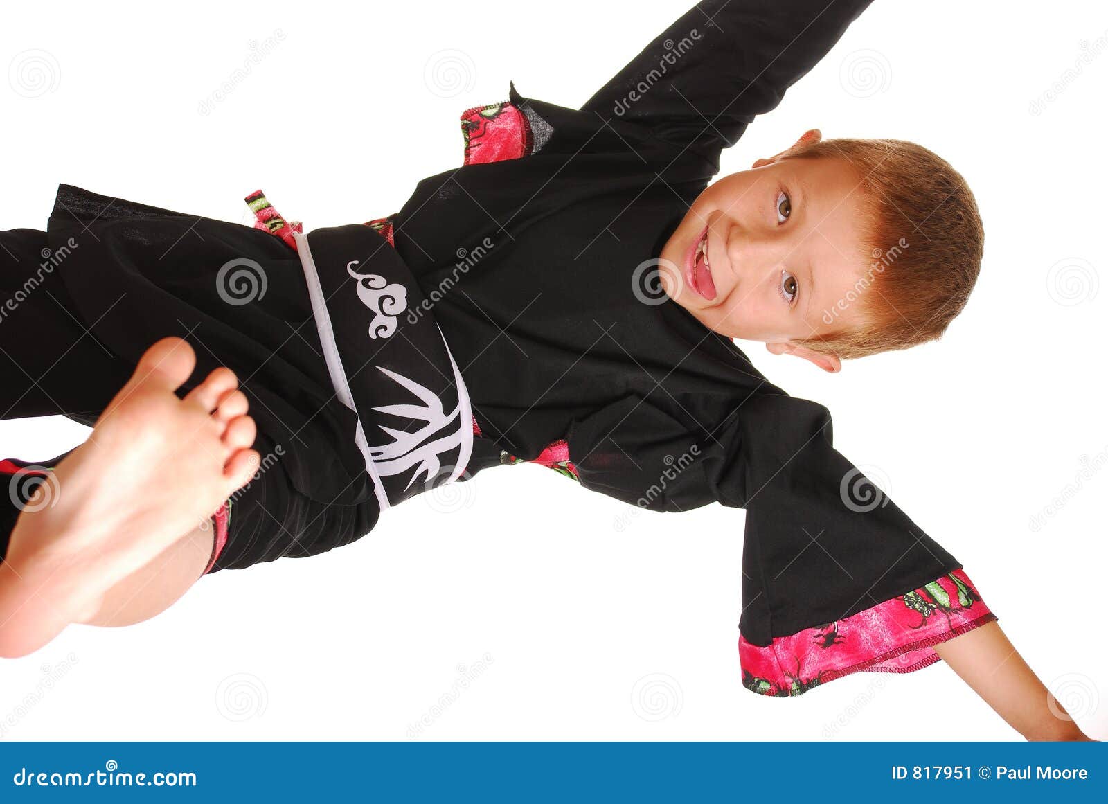 Boy practicing karate kick stock image. Image of background - 817951