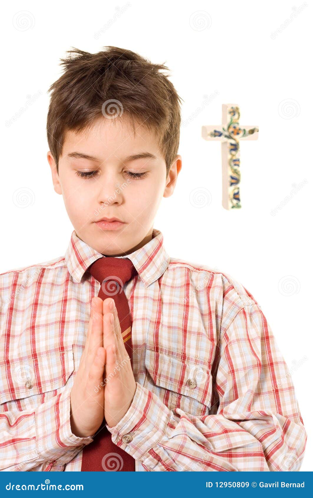 Boy praying stock image. Image of forgiveness, praying - 12950809