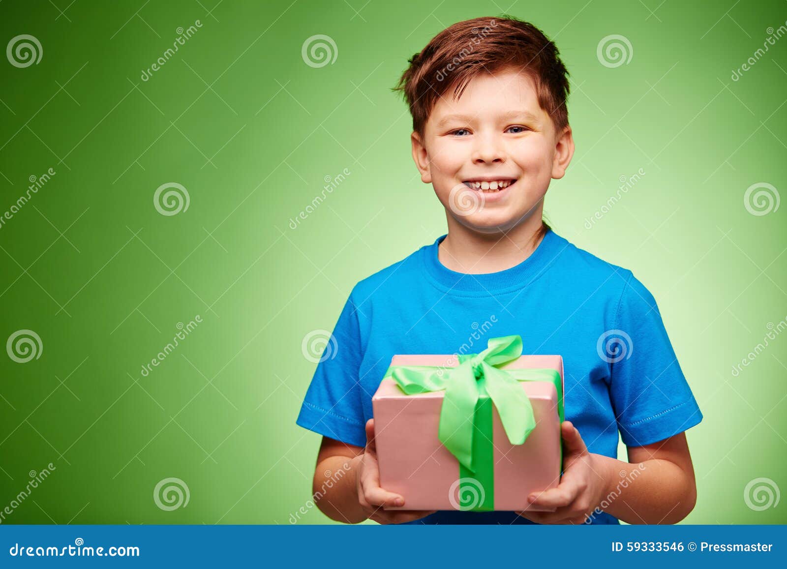 Boy with present stock photo. Image of holiday, isolated - 59333546