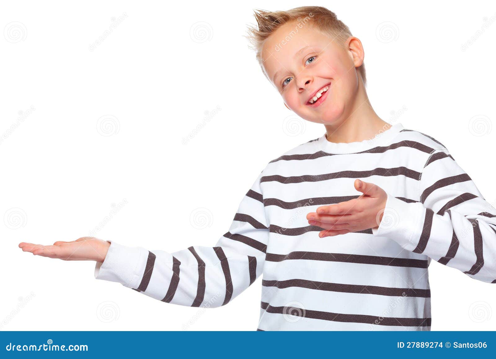 Boy presenting copy space stock photo. Image of showing - 27889274