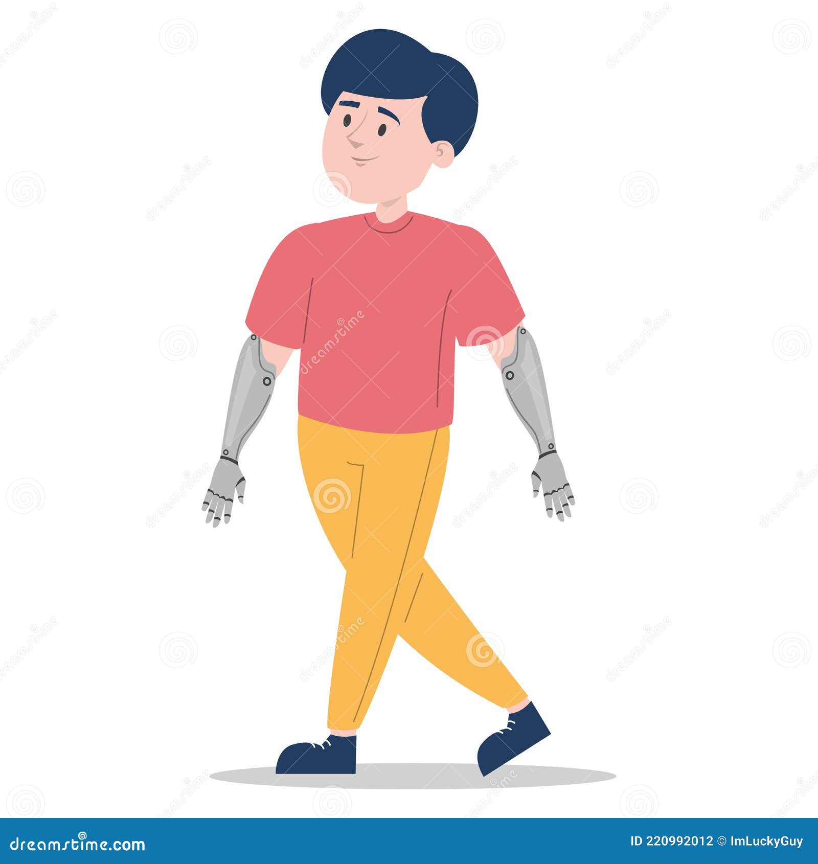 Prosthetic Leg For Amputee Cartoon Vector | CartoonDealer.com #104801841