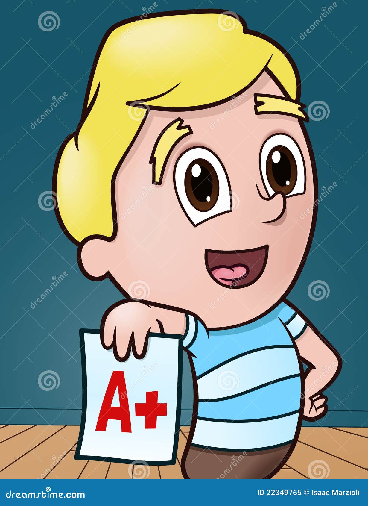 Good Grade Blackboard Kids Cartoon Vector | CartoonDealer.com #28872699