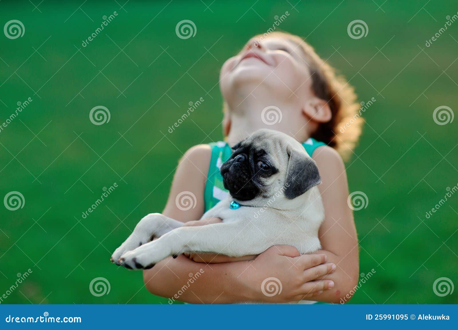 Boy and pug stock image. Image of depression, small, portrait - 25991095