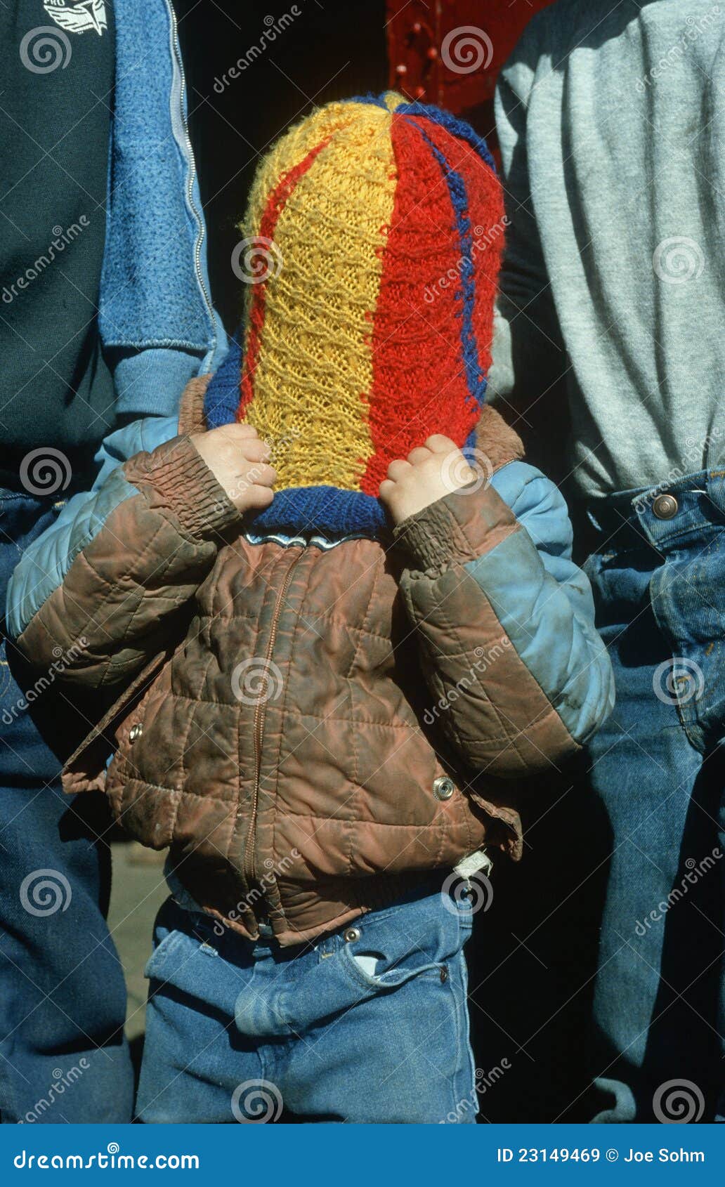 Boy Pulling Wool Cap Over His Head Editorial Stock Image - Image of ...