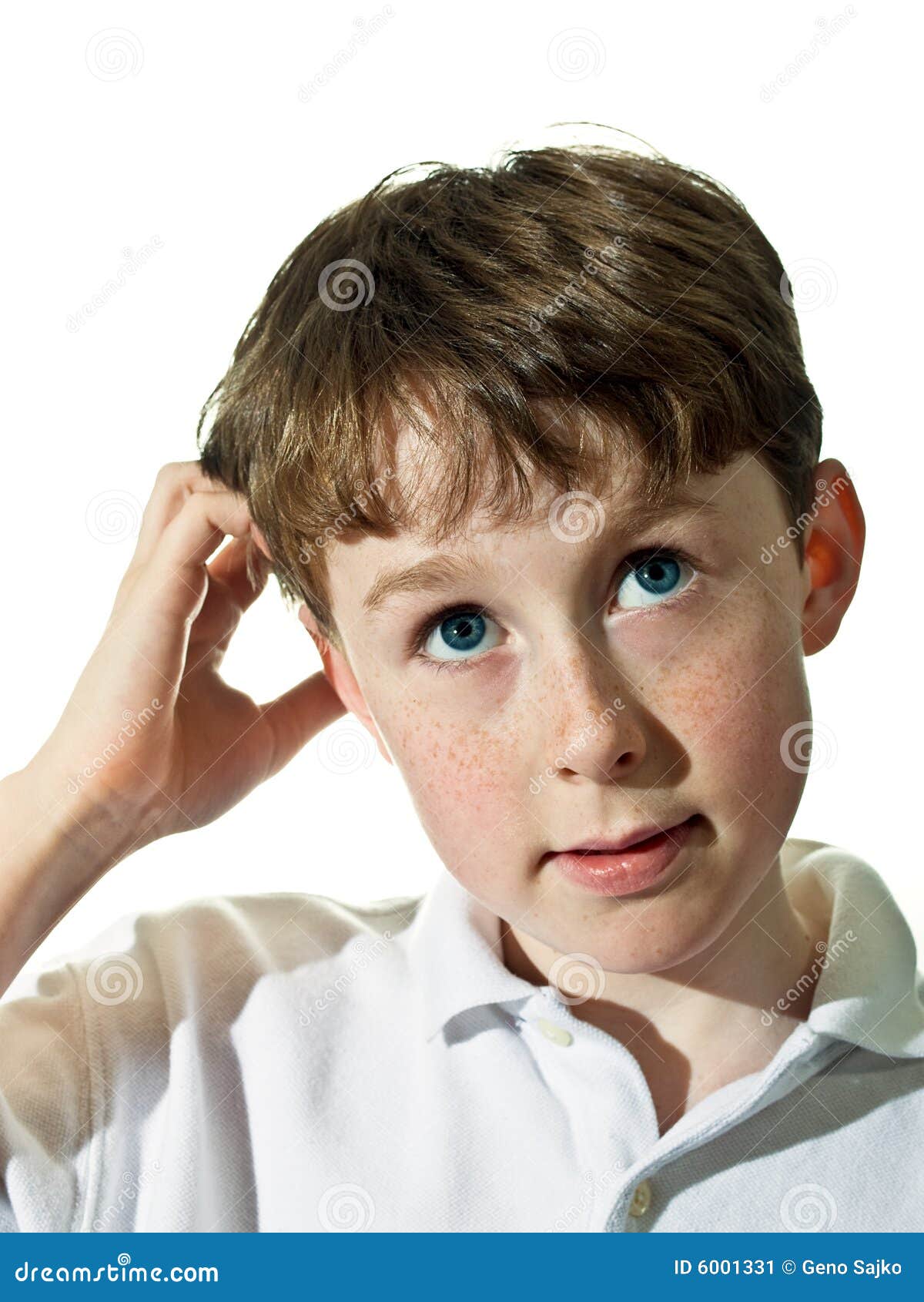 Boy with puzzled look stock image. Image of little, smiling - 6001331