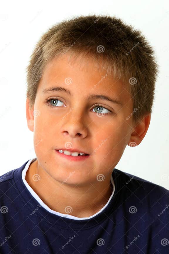 Boy with Questioning Expression Stock Image - Image of build ...