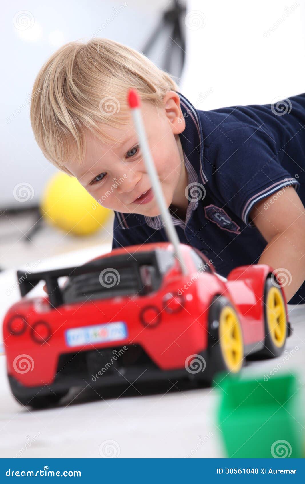 Boy with Radio Controlled Car Stock Photo - Image of upbringing ...