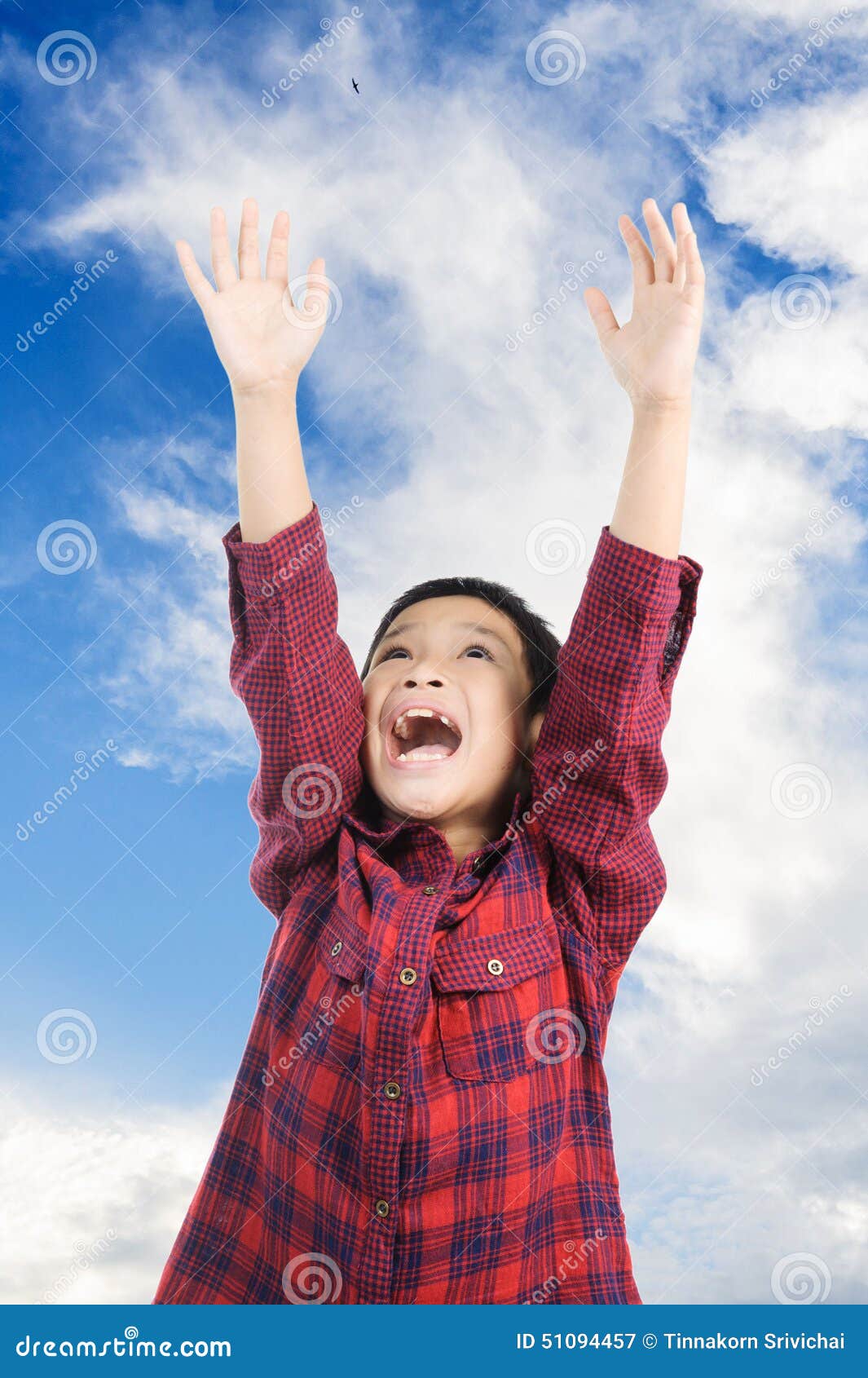 Boy raise hand up stock image. Image of summer, fresh - 51094457