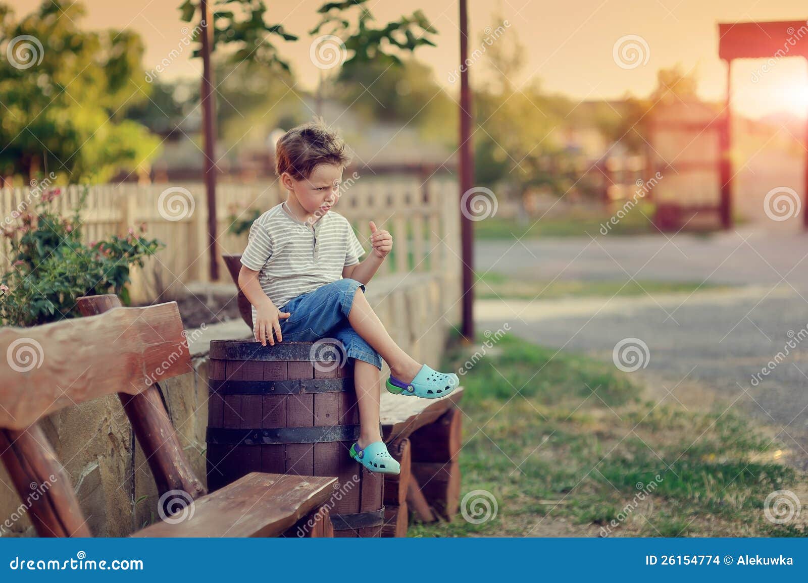 The boy on the ranch stock photo. Image of face, adorable - 26154774