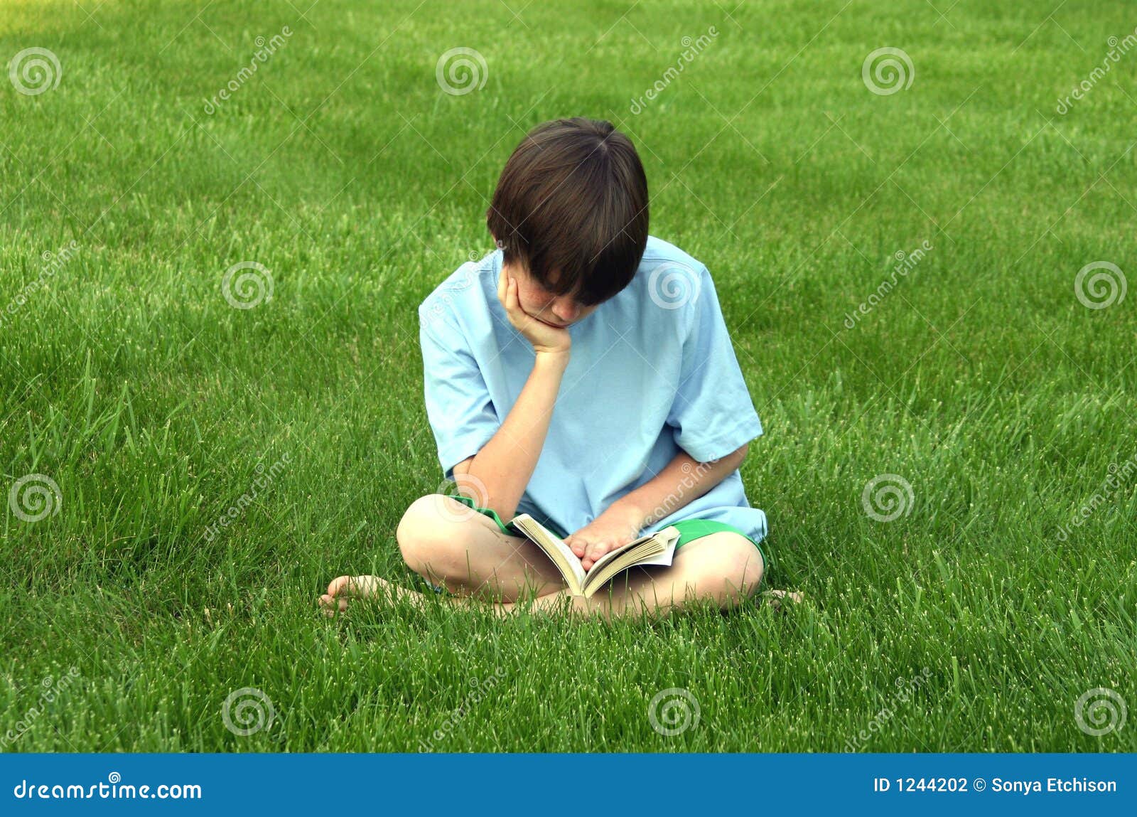 Boy Reading stock photo. Image of child, people, handsome - 1244202