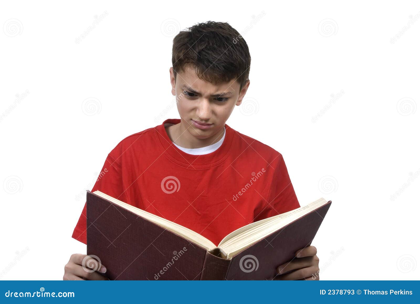 Boy Reading stock image. Image of youth, study, paper - 2378793