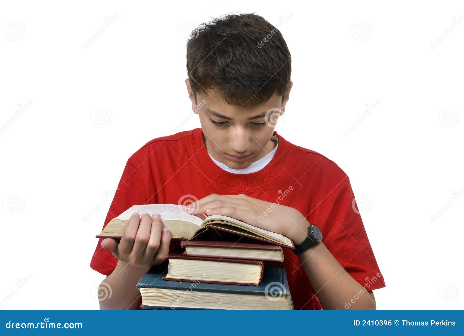 Boy Reading stock photo. Image of learning, young, student - 2410396