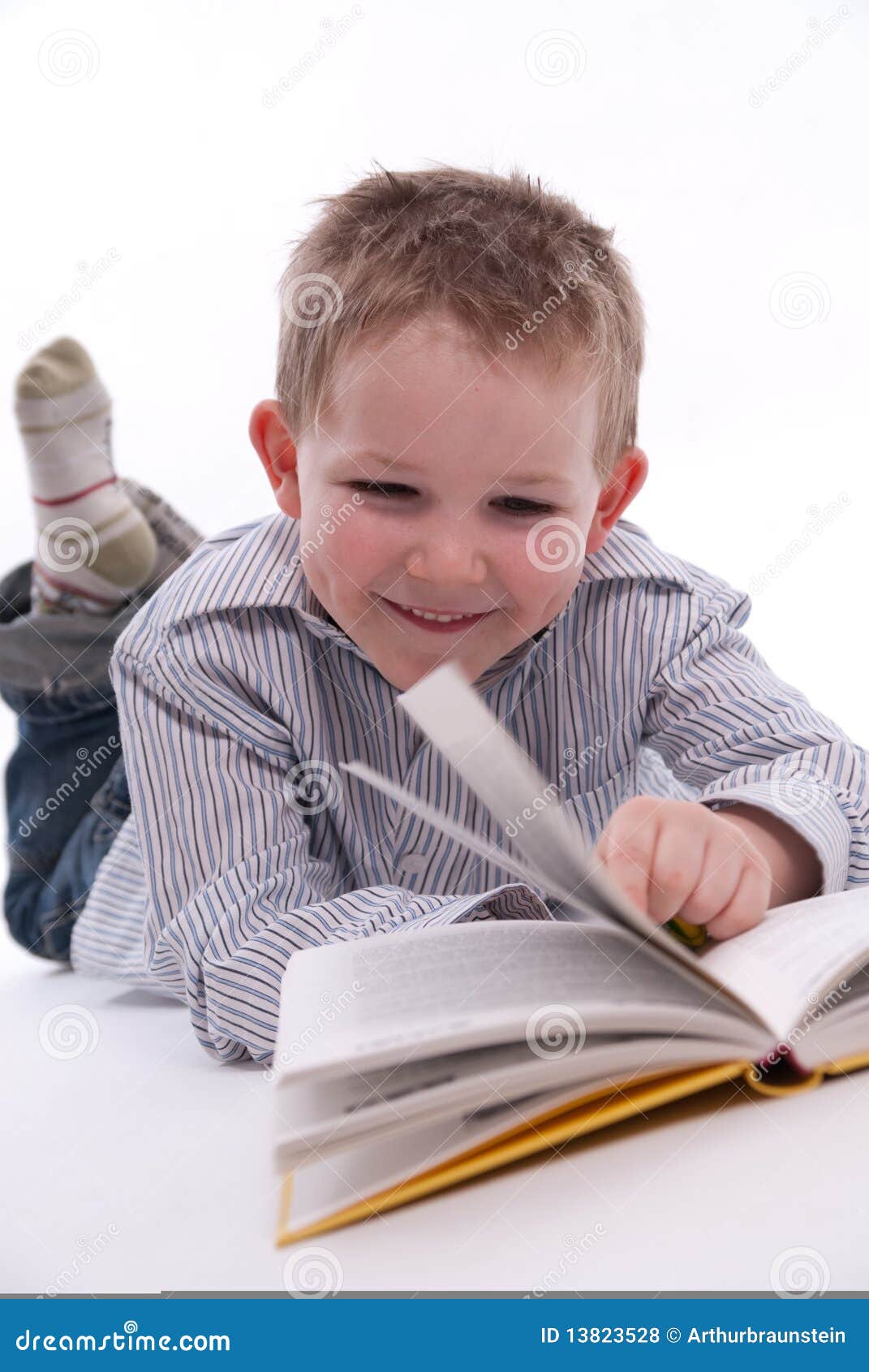 Boy reading a book stock photo. Image of family, love - 13823528