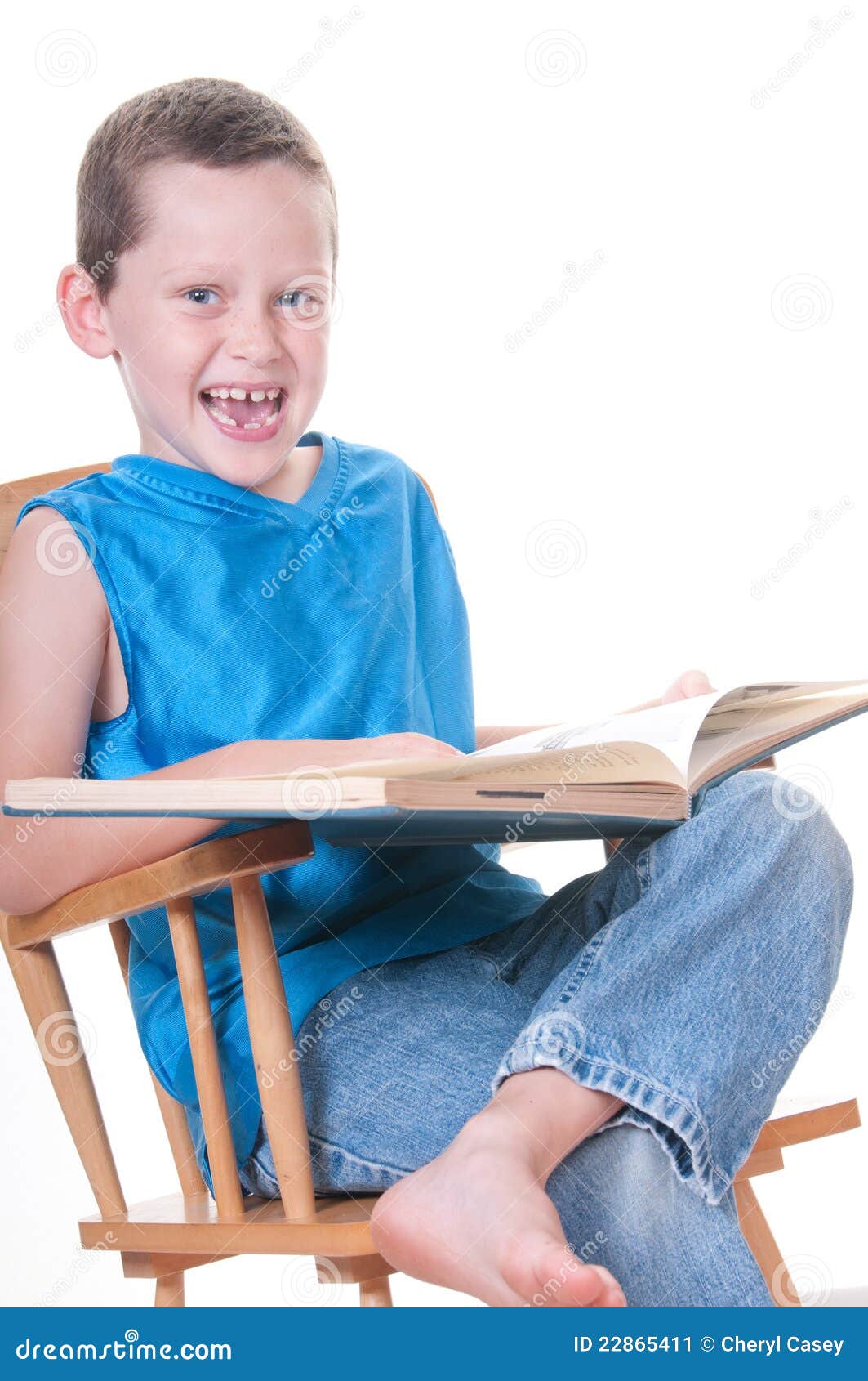 Boy reading book stock image. Image of smart, literate - 22865411