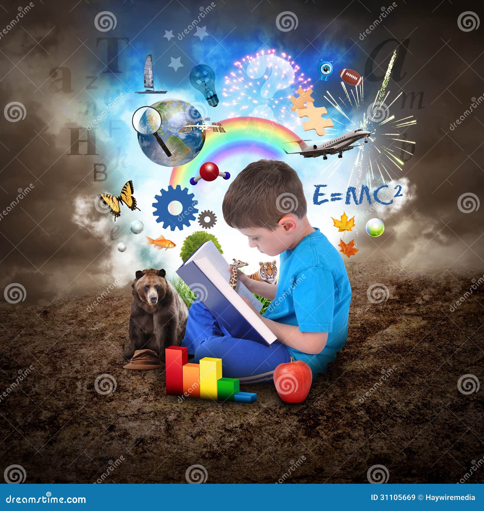 Boy Reading Book Education Objects Stock Illustrations – 258 Boy ...