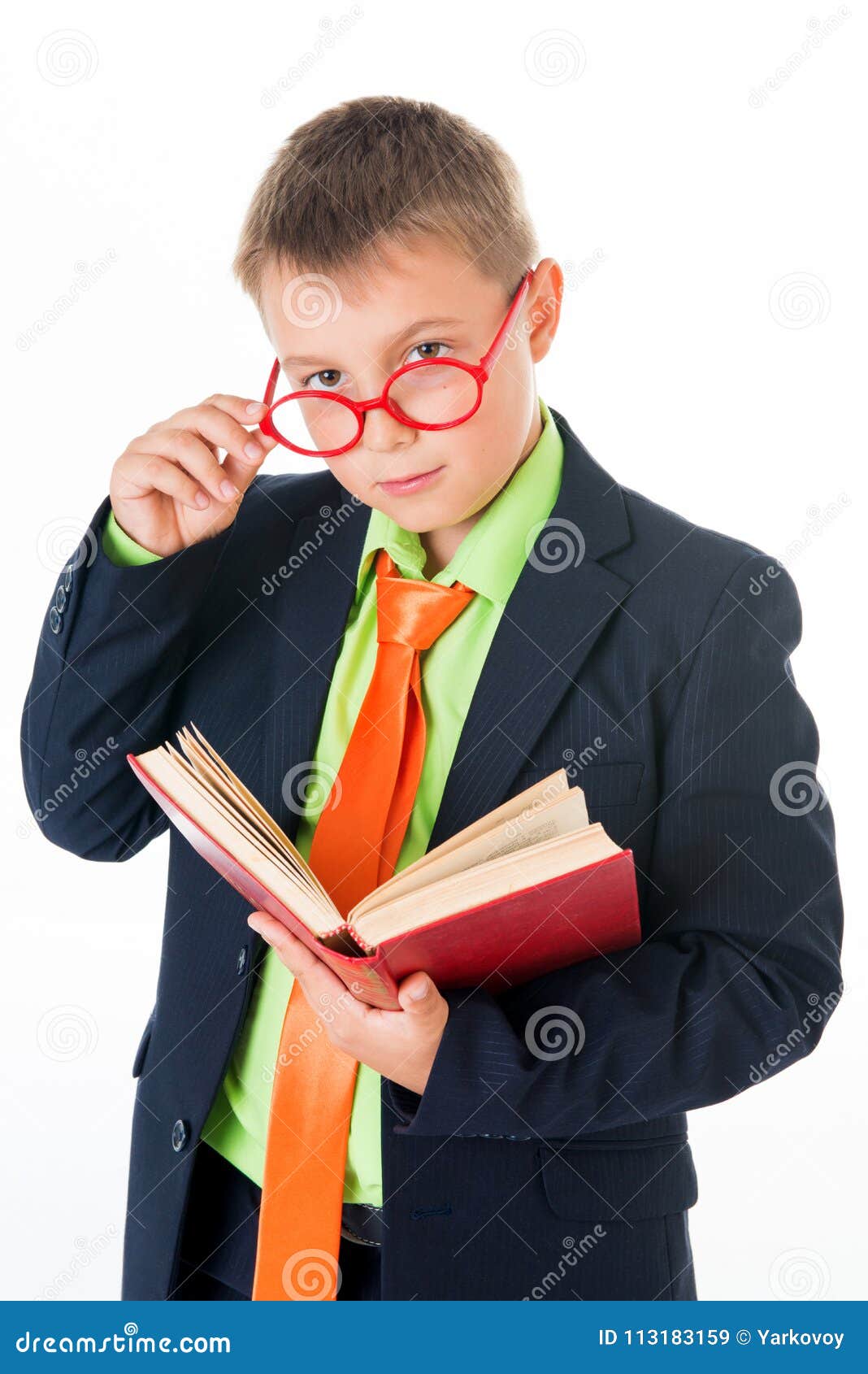Knowledge Day. Isolated Portrait Of Cute Child School Boy. School And ...