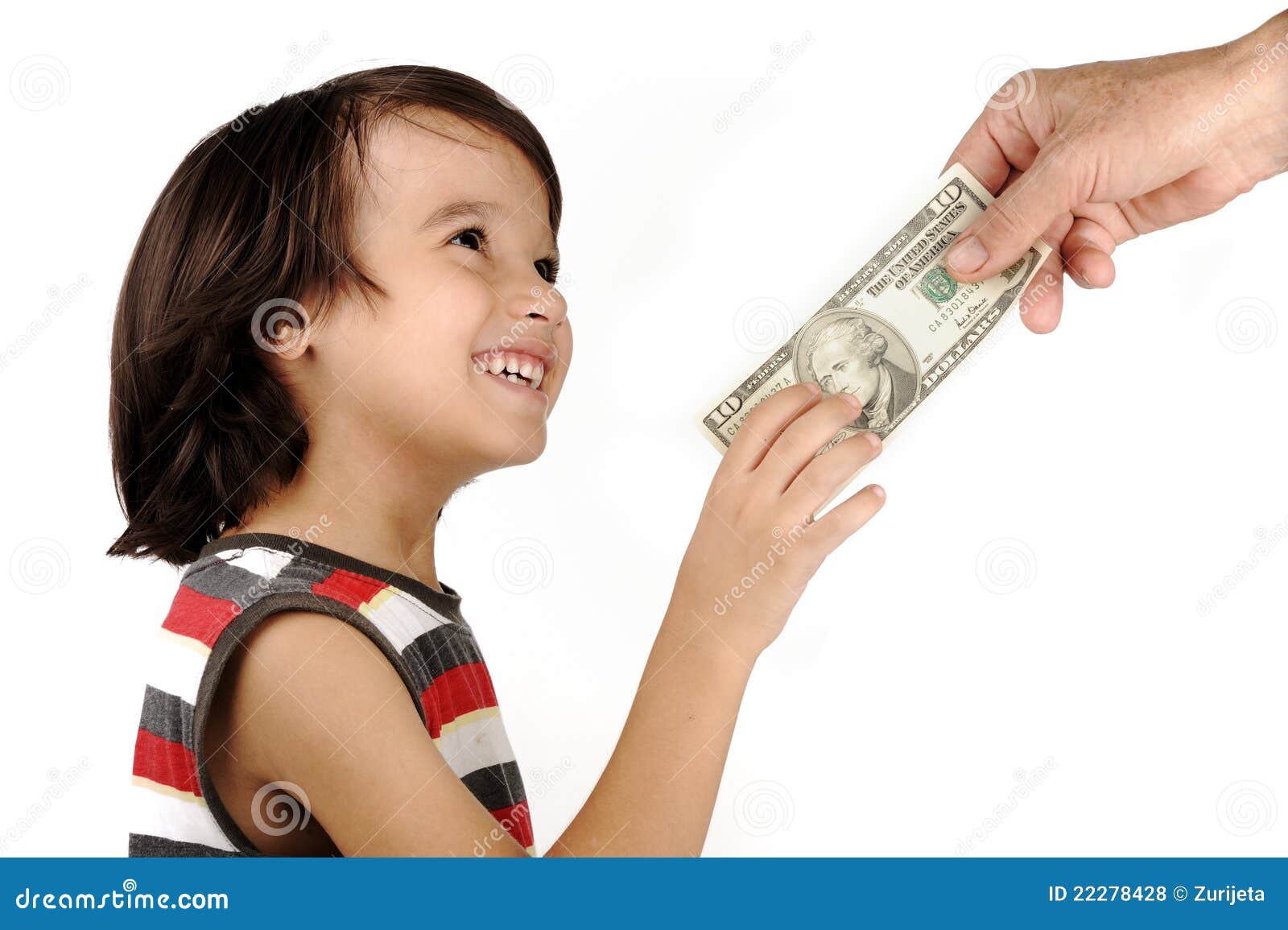 Boy receiving money stock photo. Image of birthday, counting - 22278428