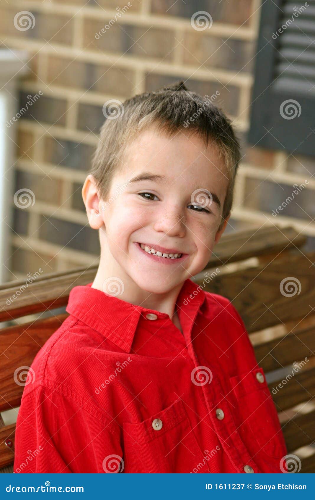 Boy in Red stock image. Image of children, outside, offspring - 1611237