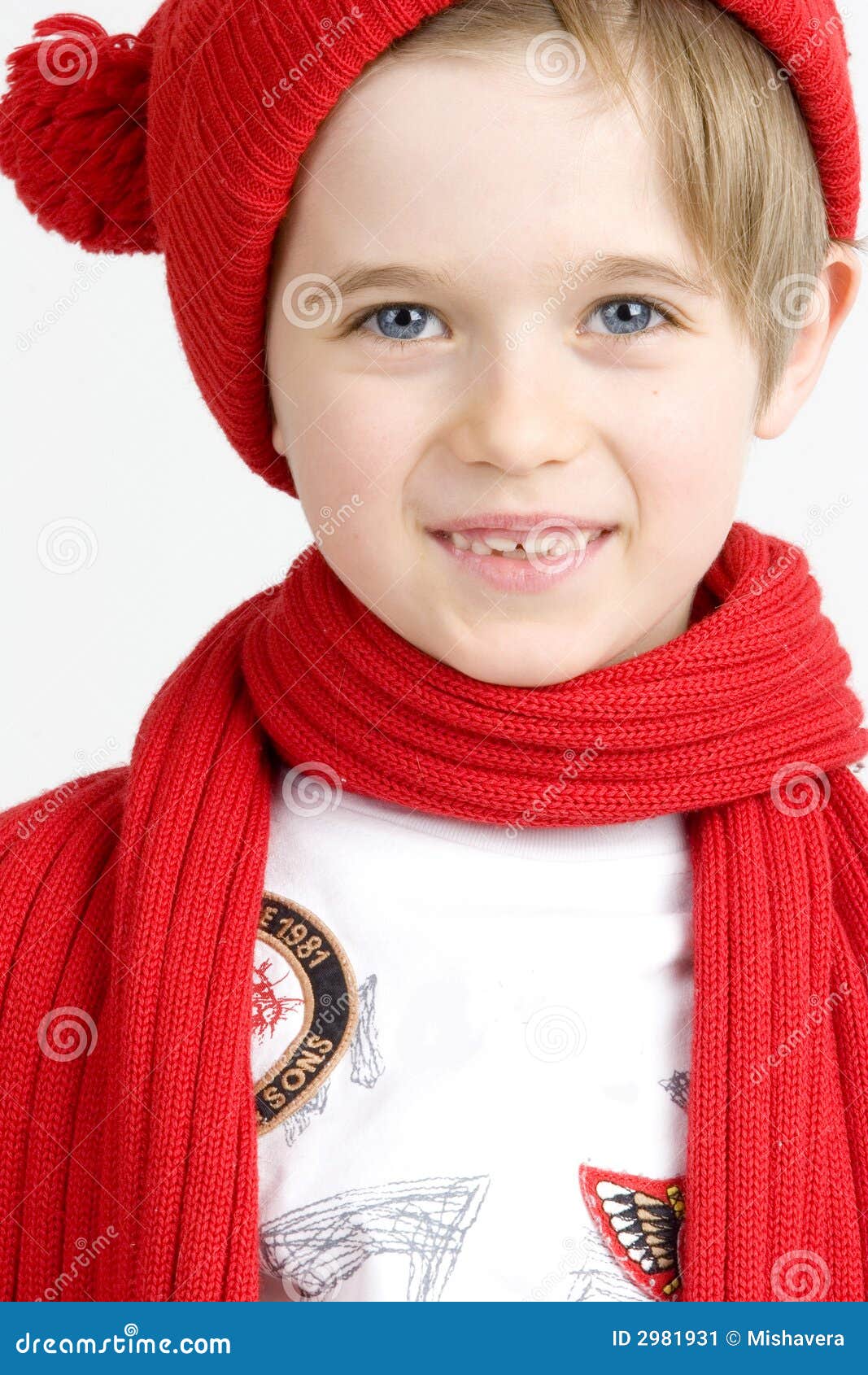 Boy in a red cap stock image. Image of expression, innocence - 2981931