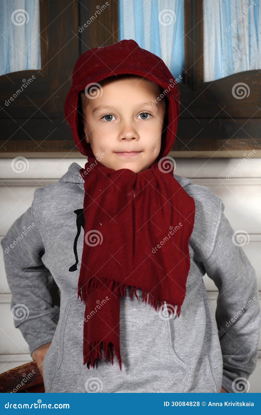 Boy in a red cap stock photo. Image of child, excitement - 30084828