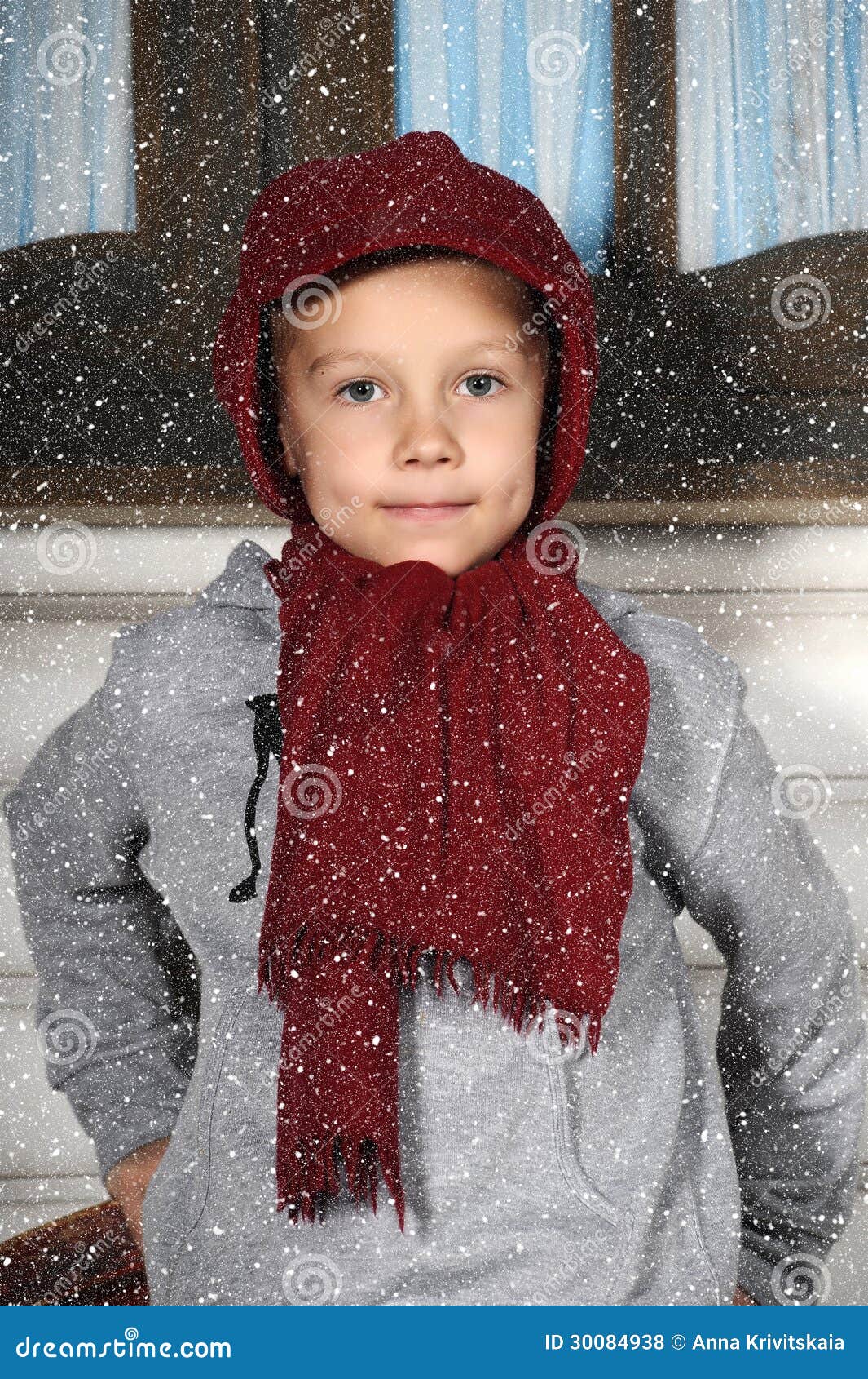Boy in a red cap stock photo. Image of jacket, child - 30084938