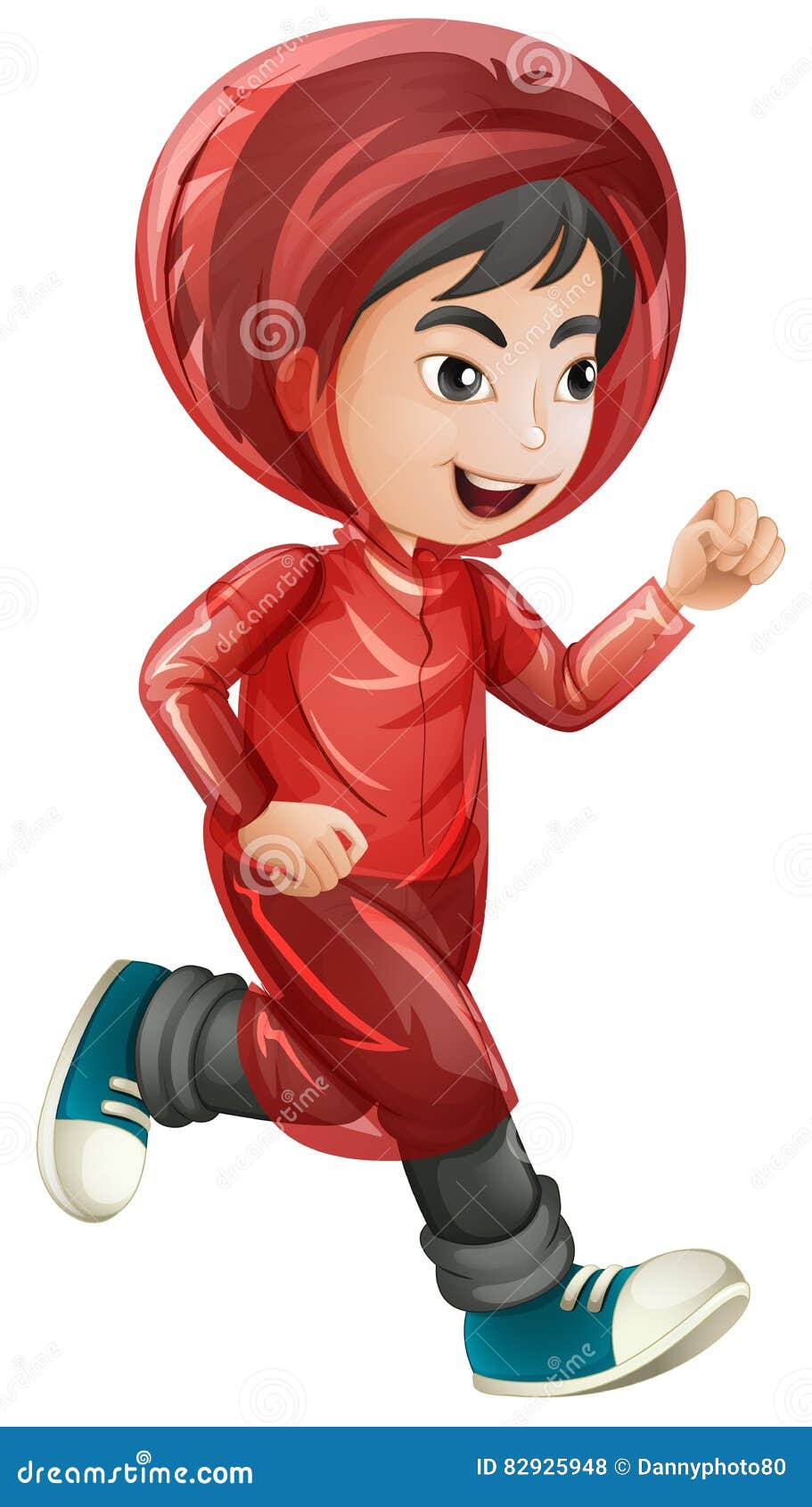 Boy With Raincoat Royalty-Free Cartoon | CartoonDealer.com #16267298