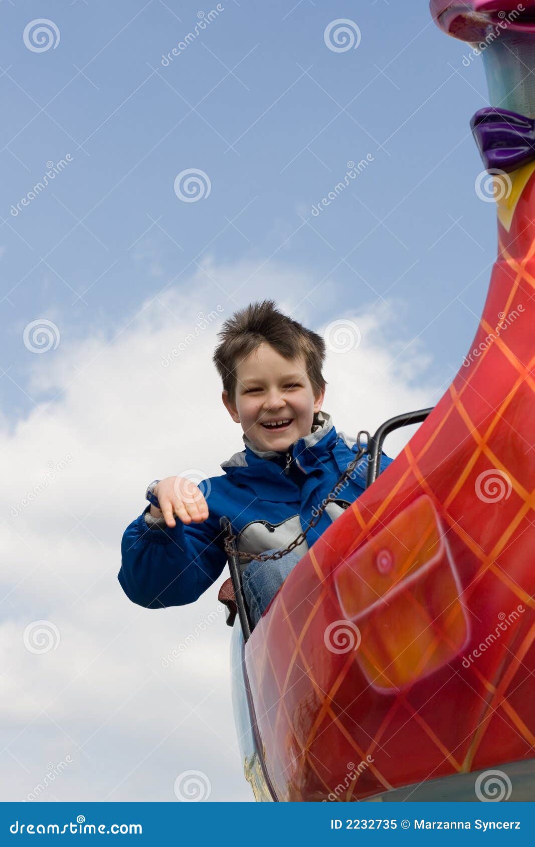 Boy on a ride stock image. Image of caucasian, ride, youngster - 2232735