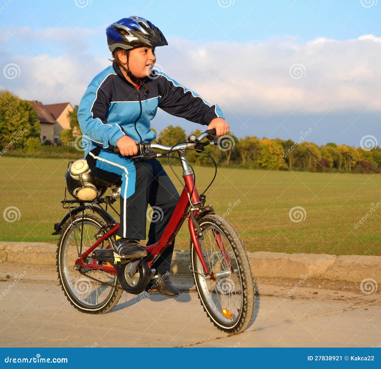 Boy ride a bike outside stock image. Image of passion - 27838921