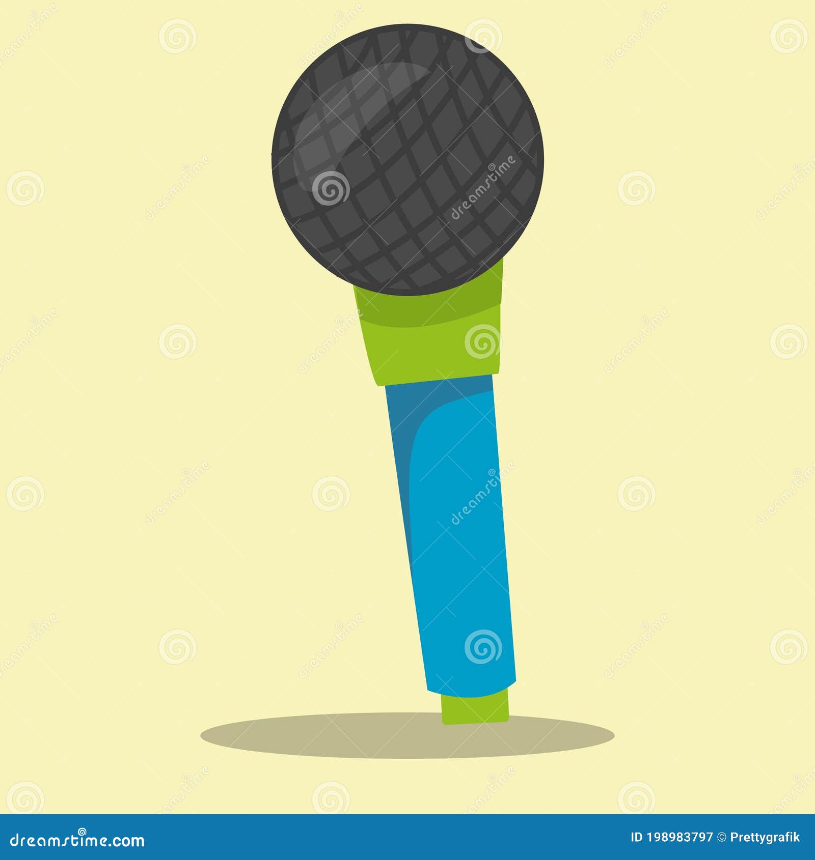 Boy Rock Band Microphone 08 2 Stock Vector - Illustration of band ...