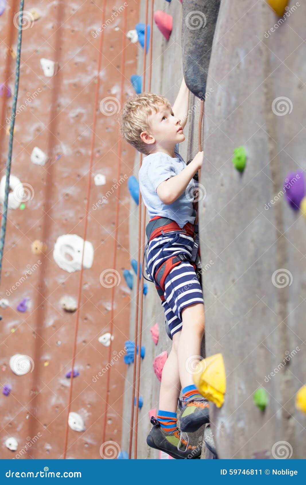 Boy rock climbing stock image. Image of park, exercise - 59746811