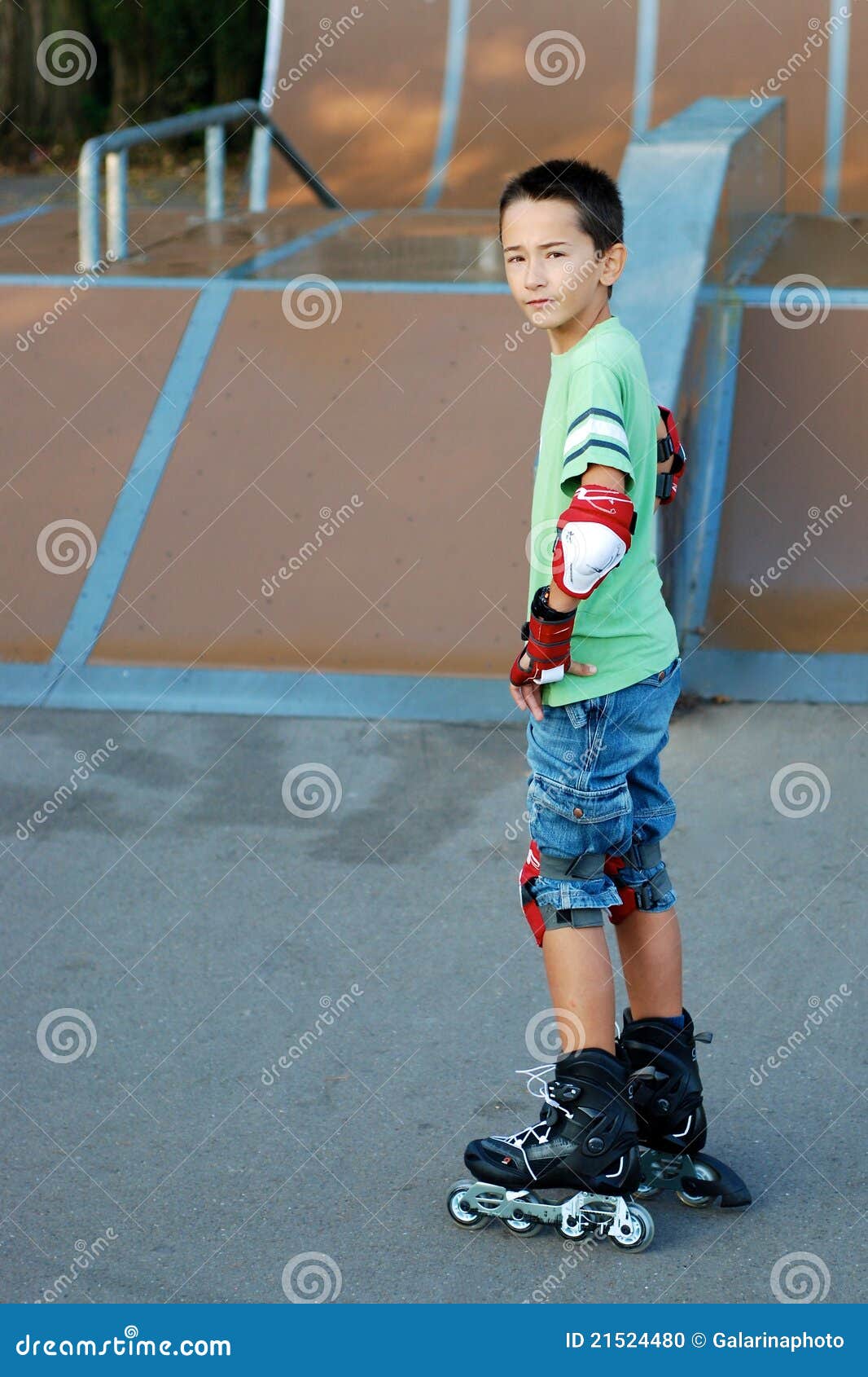 Boy with roller blades stock photo. Image of athlete - 21524480