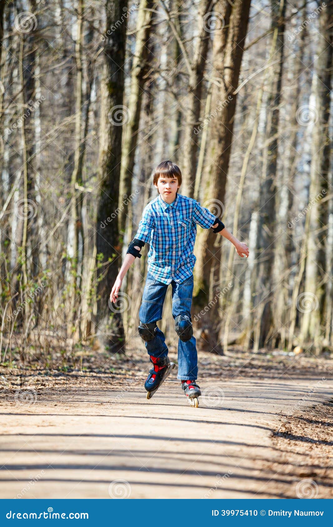 Boy roller skating stock photo. Image of exercise, recreational - 39975410