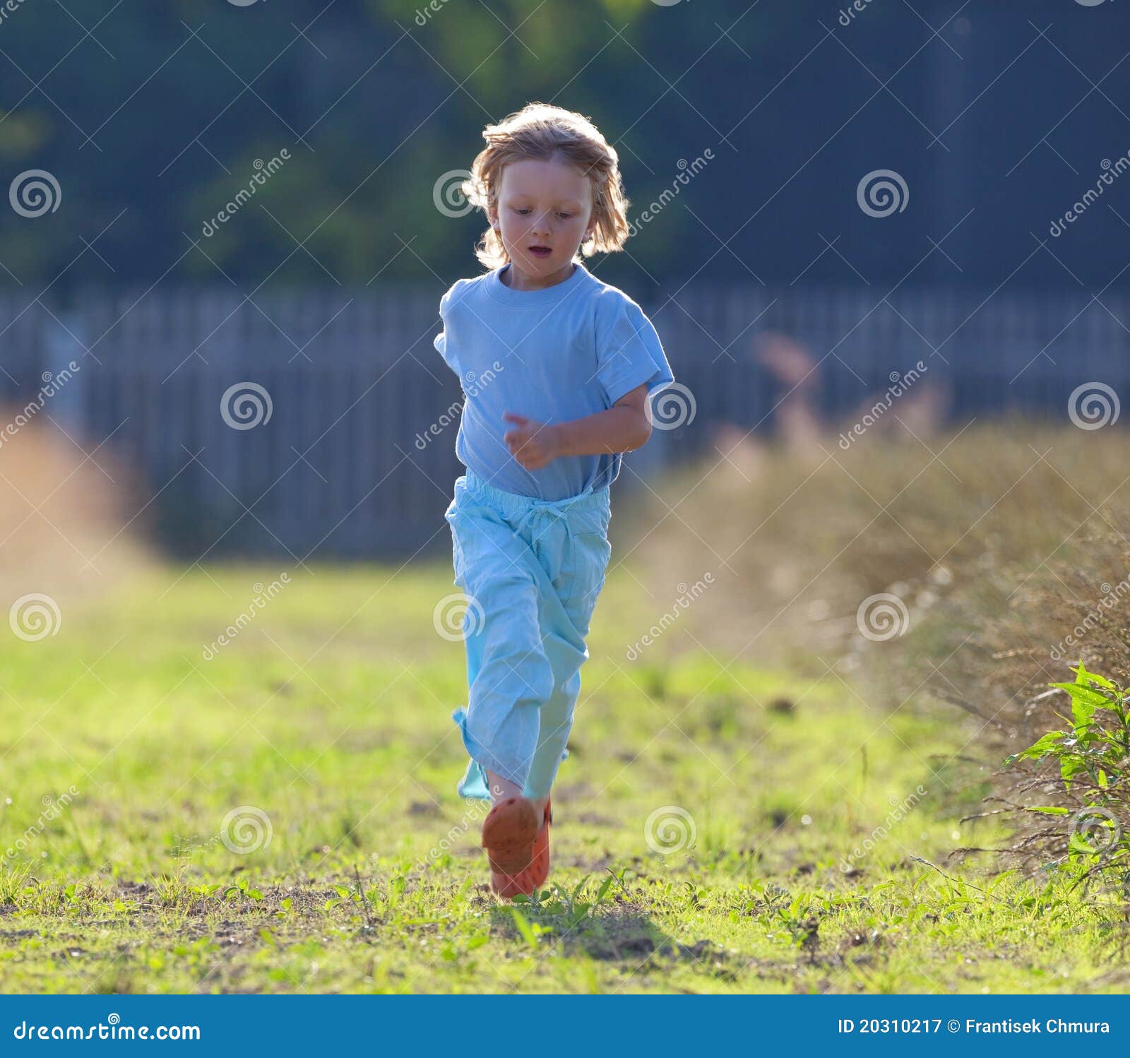 Boy running stock image. Image of outdoor, summer, leisure - 20310217