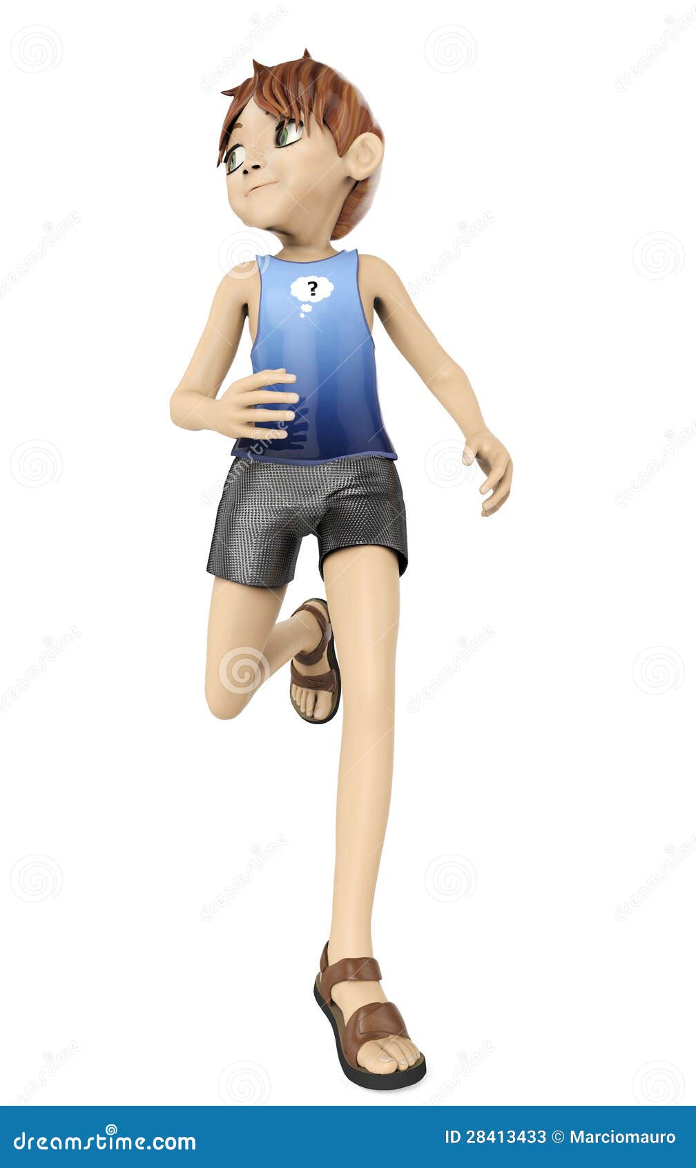 Boy running front view stock illustration. Illustration of cram - 28413433