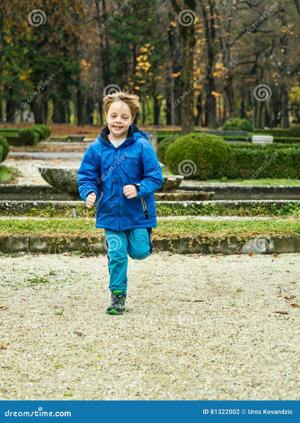 Boy running stock photo. Image of autumn, active, cardio - 81322002