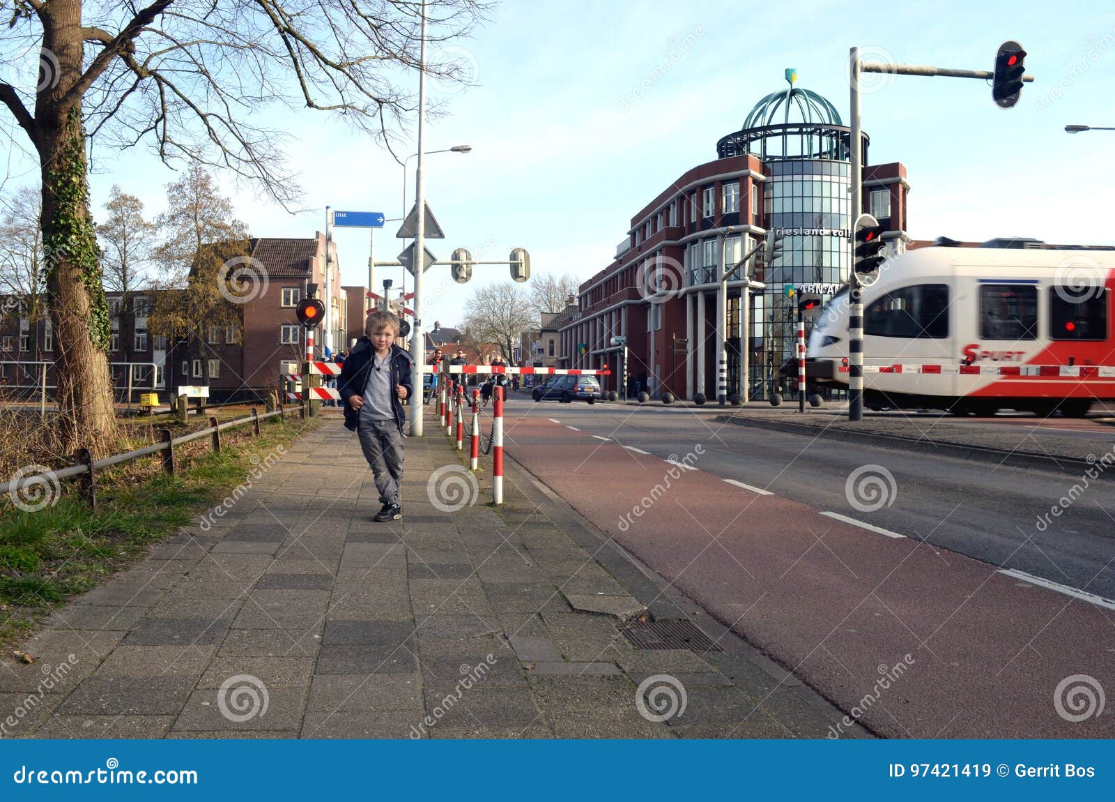 Boy running scared editorial stock image. Image of outdoor - 97421419