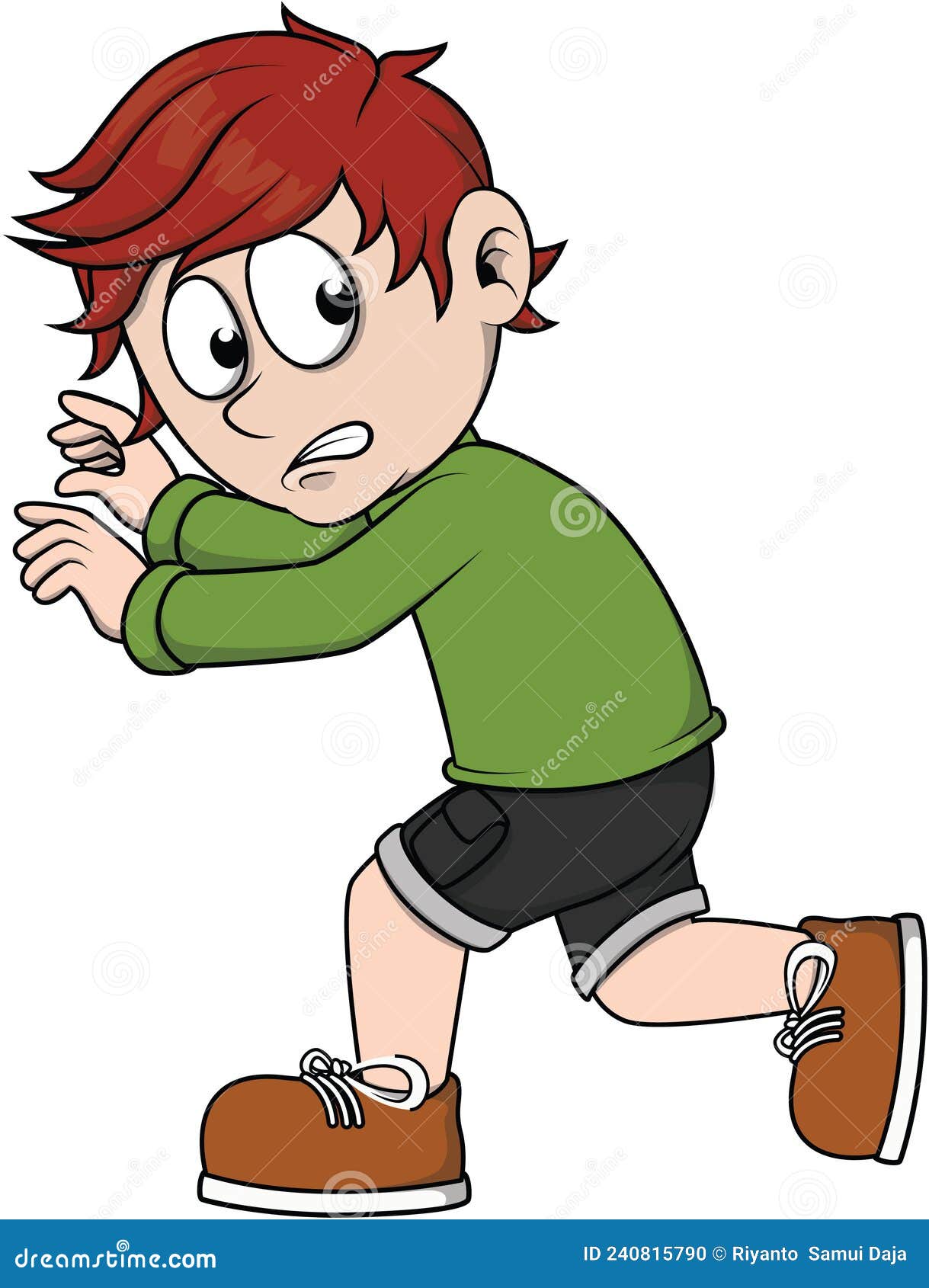 Man Running Scared Isolated Coloring Page For Kids Vector Illustration ... Man Running Scared Isolated Coloring Page For Kids Vector Illustration ...