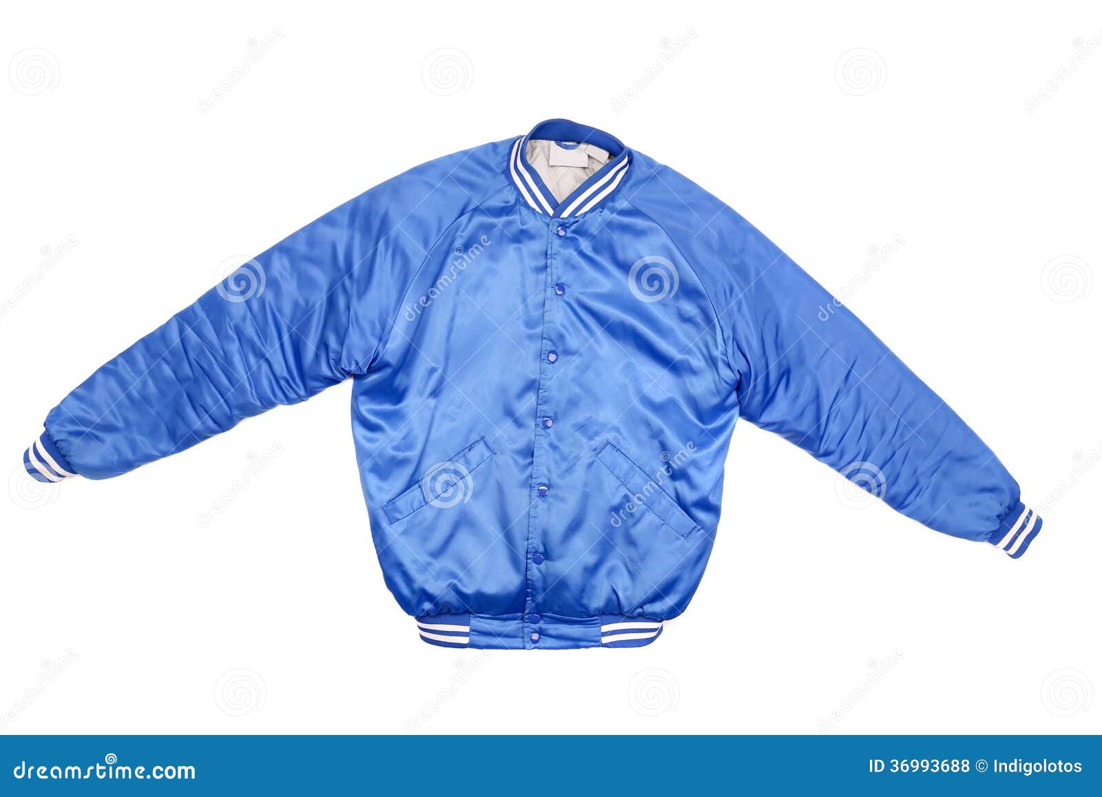 Boy s blue jacket. stock photo. Image of child, isolated - 36993688