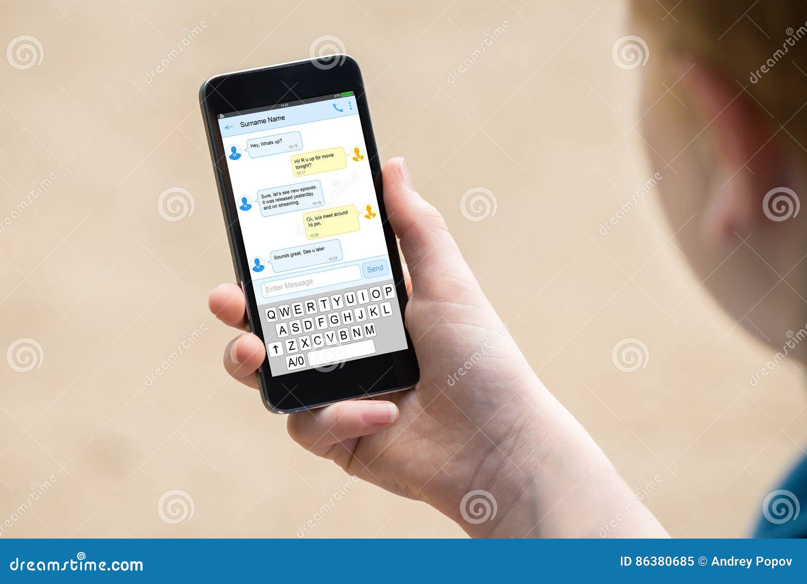 Boy`s Hand Holding Mobile Phone Stock Image - Image of checking ... Boy`s Hand Holding Mobile Phone Stock Image - Image of checking ...