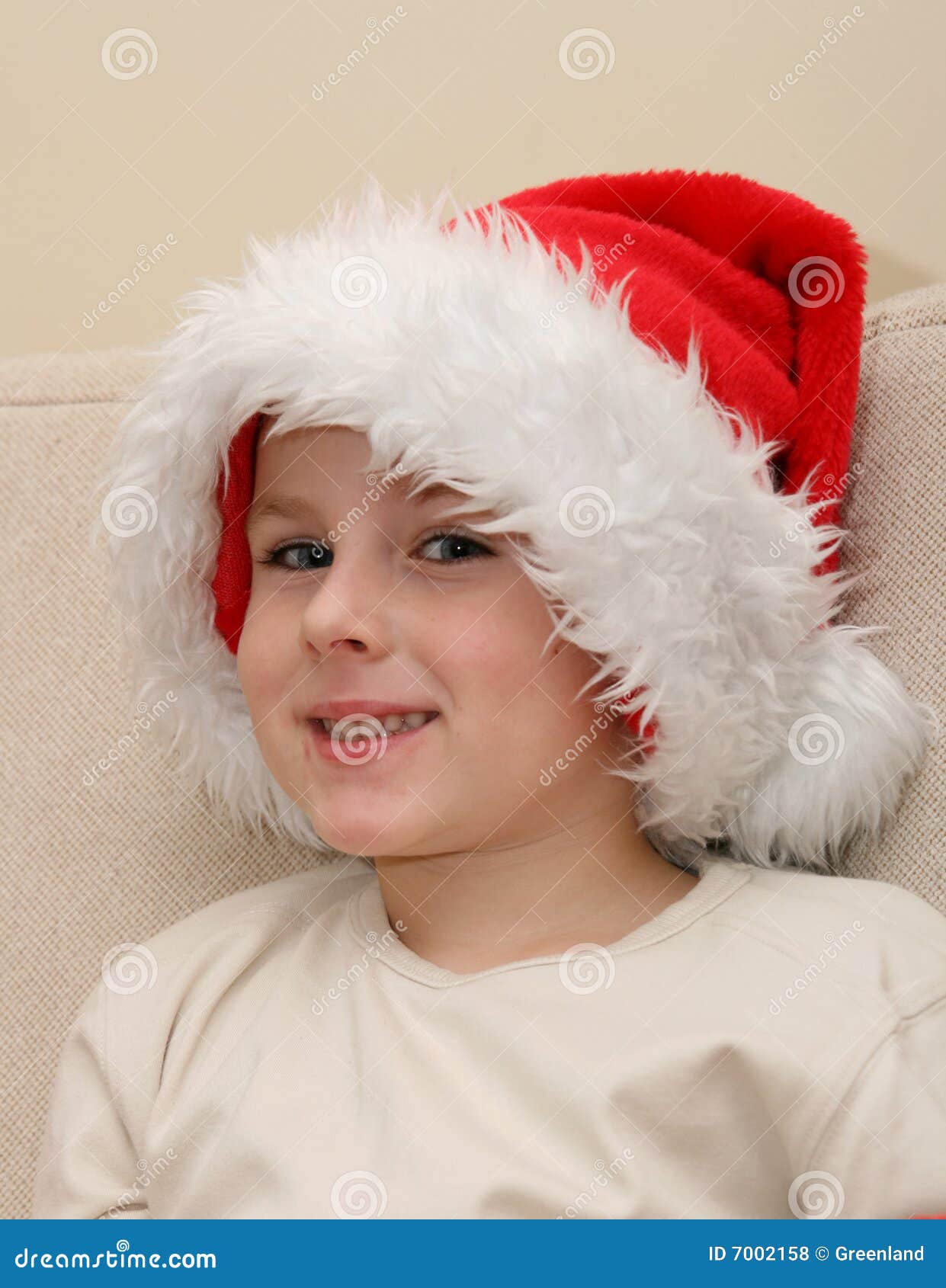 Boy in santa hat stock photo. Image of gifts, clauss, claus - 7002158