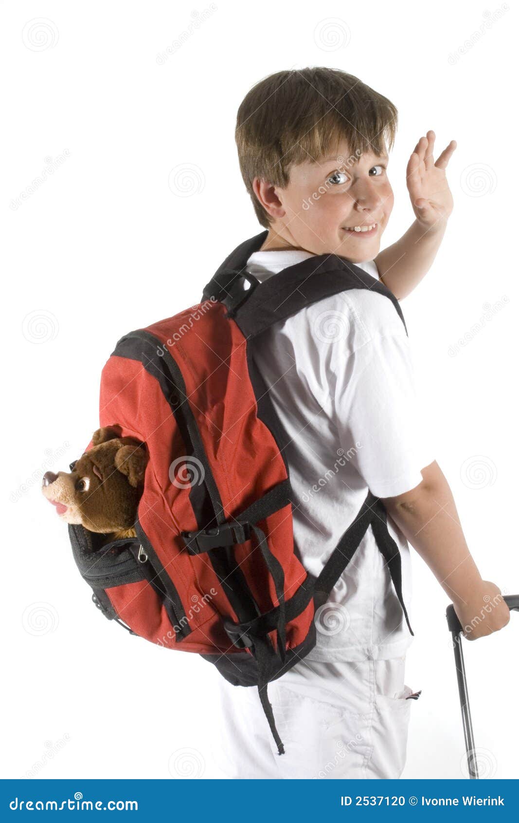 Boy is saying goodbye stock photo. Image of walk, away - 2537120