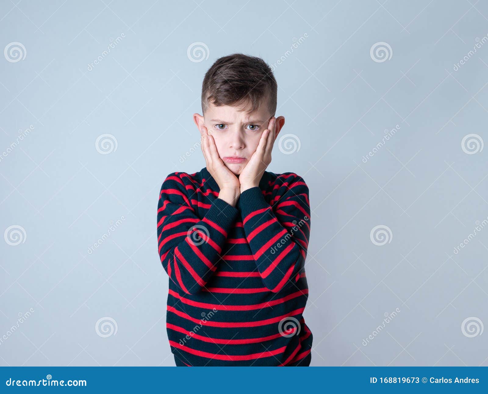 Boy with an Scary Expression Stock Image - Image of childhood, fright ...