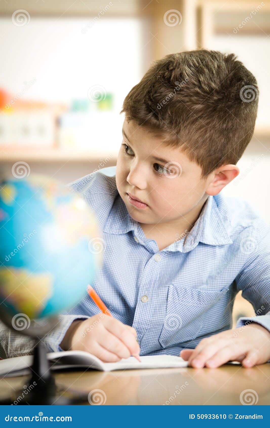 Boy at school stock photo. Image of learn, elementary - 50933610