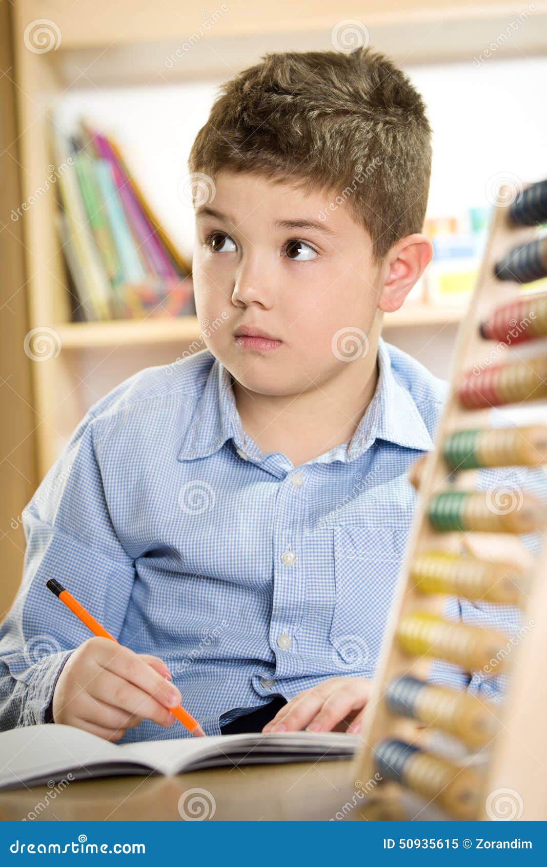 Boy at school stock image. Image of elementary, learn - 50935615