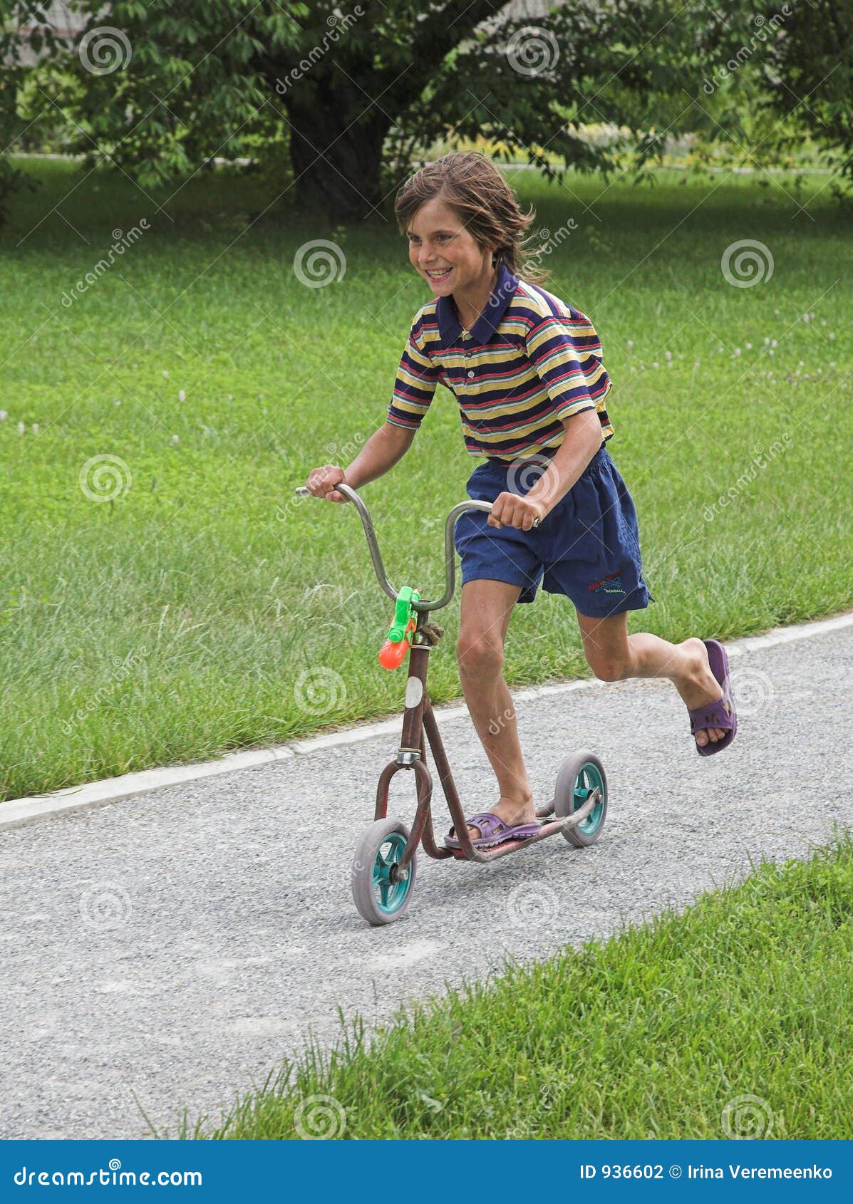 Boy In The Scooter Picture. Image: 936602