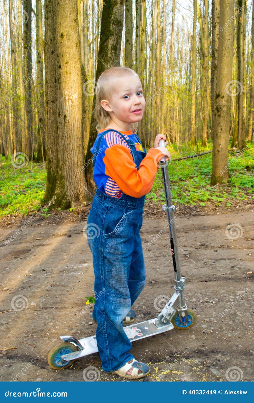Boy on scooter stock image. Image of stay, colorful, light - 40332449