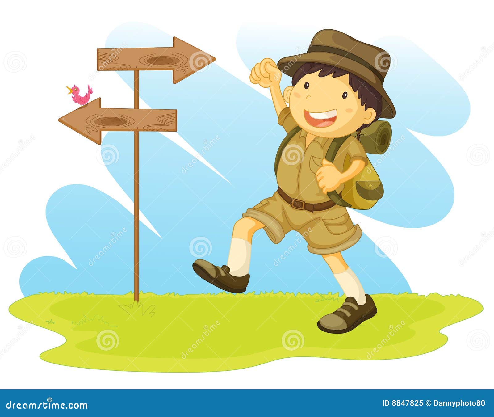 A boy scout stock illustration. Illustration of drawing - 8847825