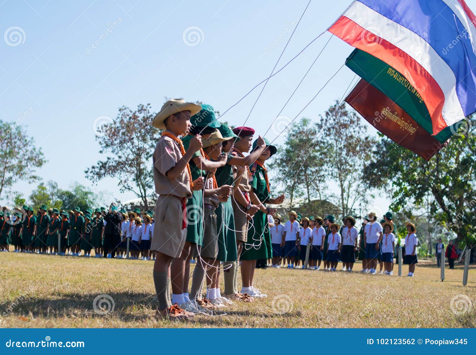 Boy Scout Camp in Sisaket,THAILAND 2017 Editorial Photography - Image ...
