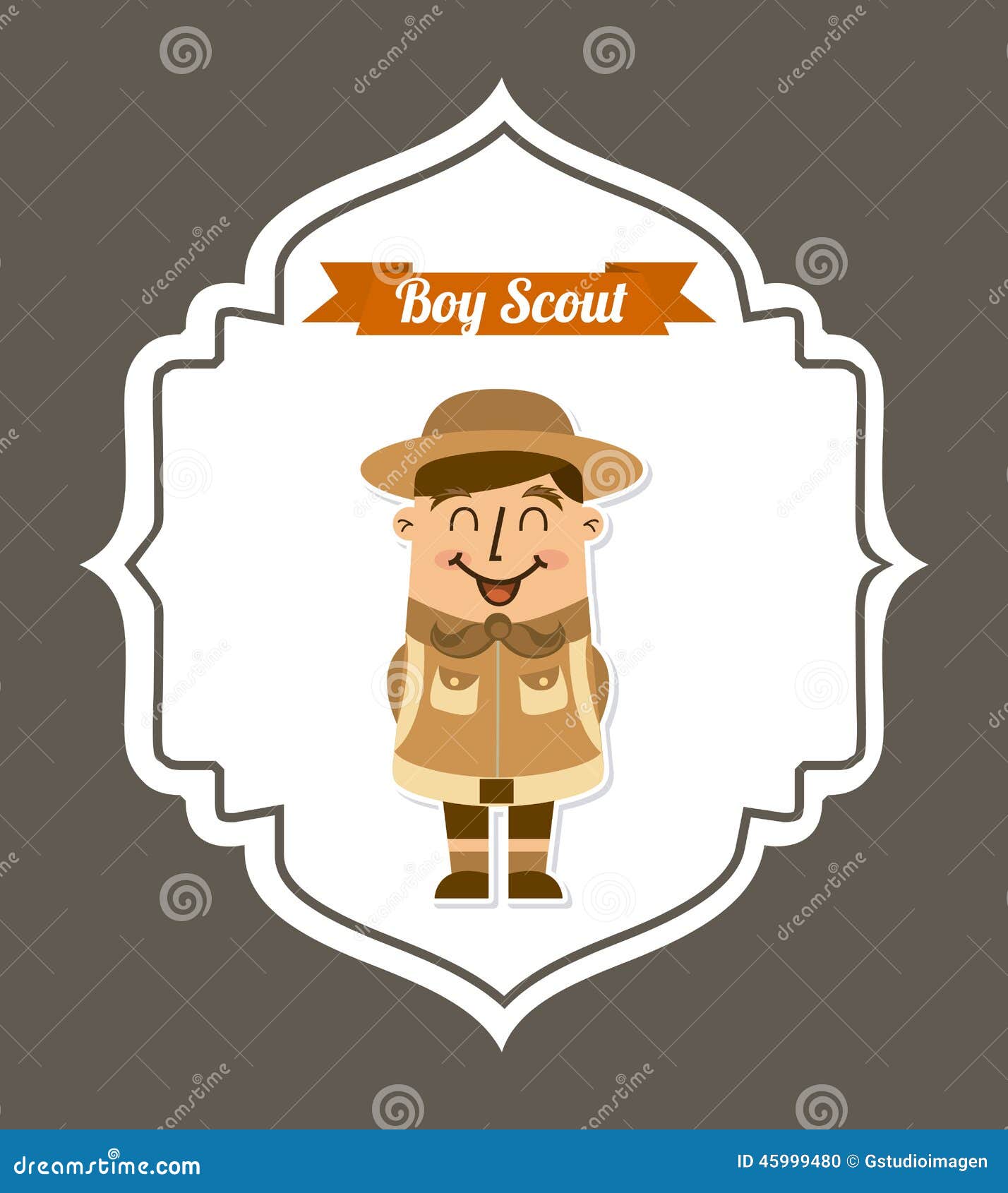 Boy scout design stock vector. Illustration of design - 45999480