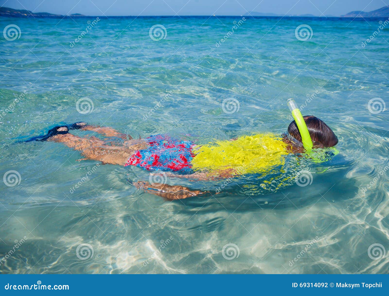 Boy scuba diving stock photo. Image of human, restful - 69314092
